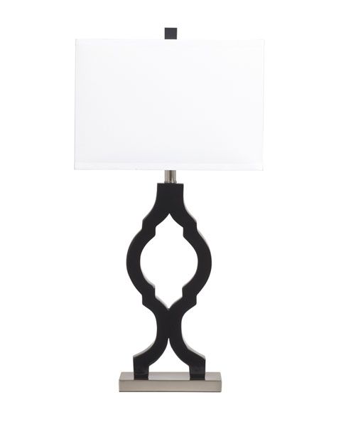 Rosetta L422294 by Ashley Table Lamp Morrocan Flair White Shade Trellis ...