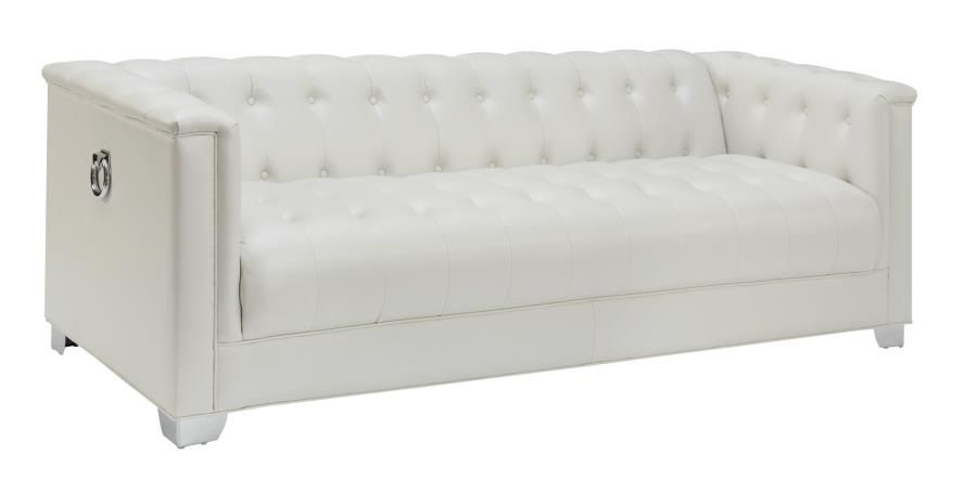 Chaviano Collection 505391 Sofa Set Pearl White Contemporary Design ...